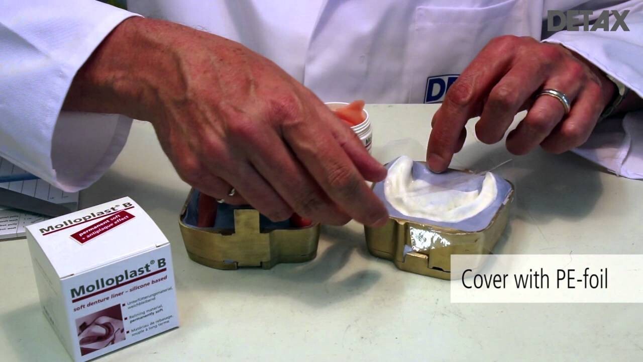 DETAX Dental Molloplast B Permanent Silicone Based Soft Relining ...