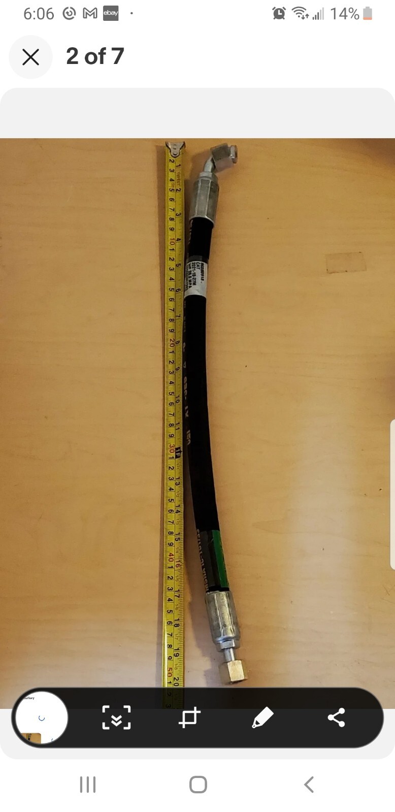 Lot of 30 Caterpillar XT-3ES 1E0736 Hydraulic Hoses 20" Long Unloader ...