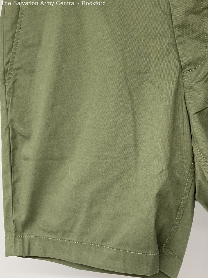 Nordstrom Mens Green Tech Smart Slim Fit Flat Front Chino Shorts Size ...