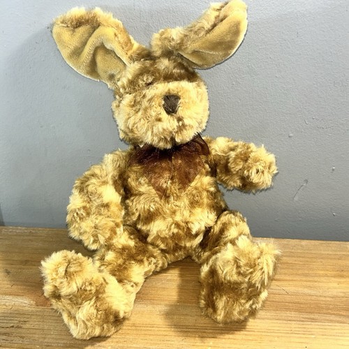 Fiesta Sitting Snail Rabbit 8 Inches Brown Plush Stuffed Animal Bow | eBay