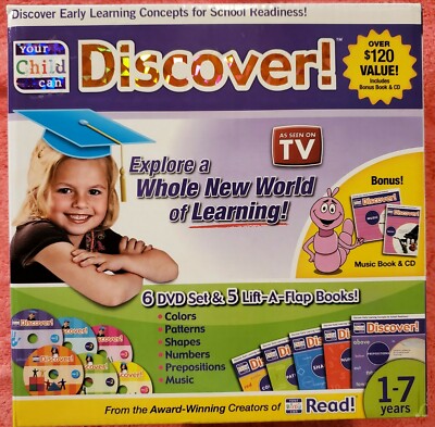 Your Child Can DISCOVER 6 DVD Set Music Bonus Kids Educational Learning ...