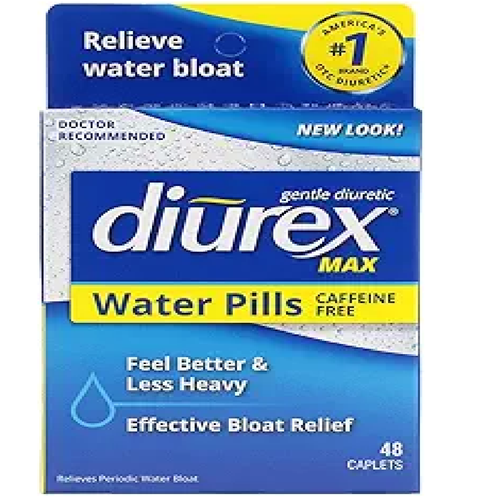 Diurex Max Maximum Strength Caffeine-Free Diuretic Water Pills Feel ...