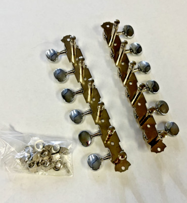 A4 New Vintage Style Chrome Tuners for 12 String Acoustic Guitar 1 ...