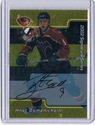 2001 BAP Signature Series Autographs Gold #74 Hnat Domenichelli Auto | eBay