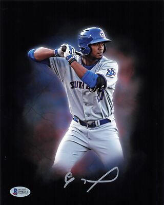 Eloy Jimenez signed 8x10 photo Chicago White Sox BAS Beckett ...