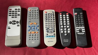 Remote Controls Lot Apex,Cisco,Curtis Mathes,pro Logic DVD Video | eBay
