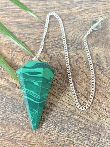 Malachite Pendulum Crystal Dowsing Gemstone Specimen Reiki Chakra Therapy Stone | eBay