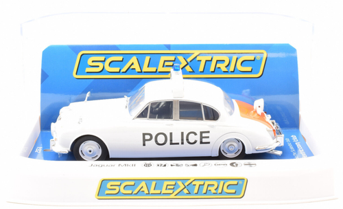 Scalextric Jaguar Mk II - Police Car DPR W/ Lights 1/32 Scale Slot Car ...