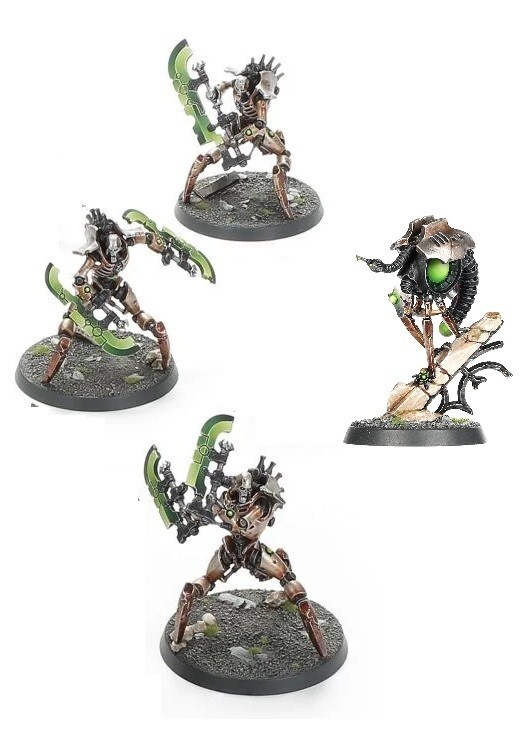 Warhammer 40k Necron SKORPEKH DESTROYERS (3x) & PLASMACYTE (x1) New on ...