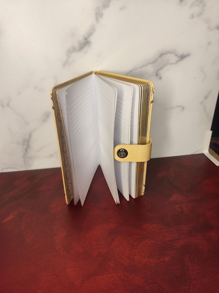 Black A5 Hardcover Lined Journal Notebook Diary Writing Gift Snap ...