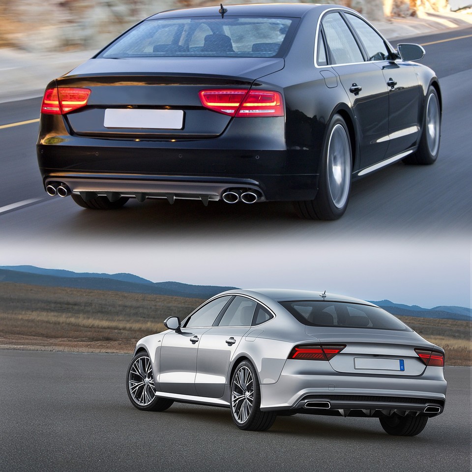 For Scion xA xB 2004-2015 Rear Bumper Diffuser Lip 5 Red Fins Spoiler ...