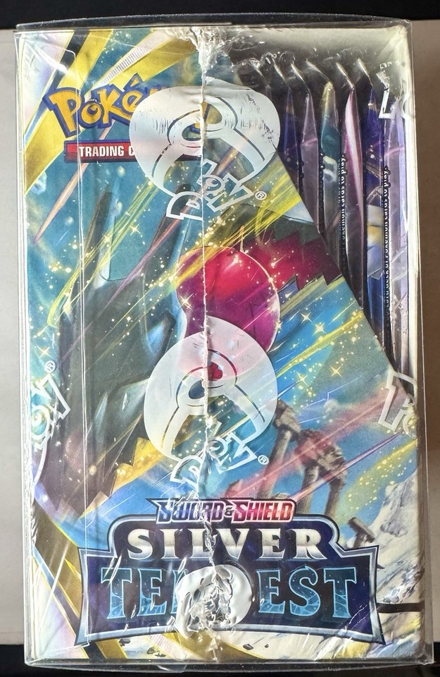 Pokemon TCG Sword & Shield 1x Silver Tempest Booster Box First Wave w ...
