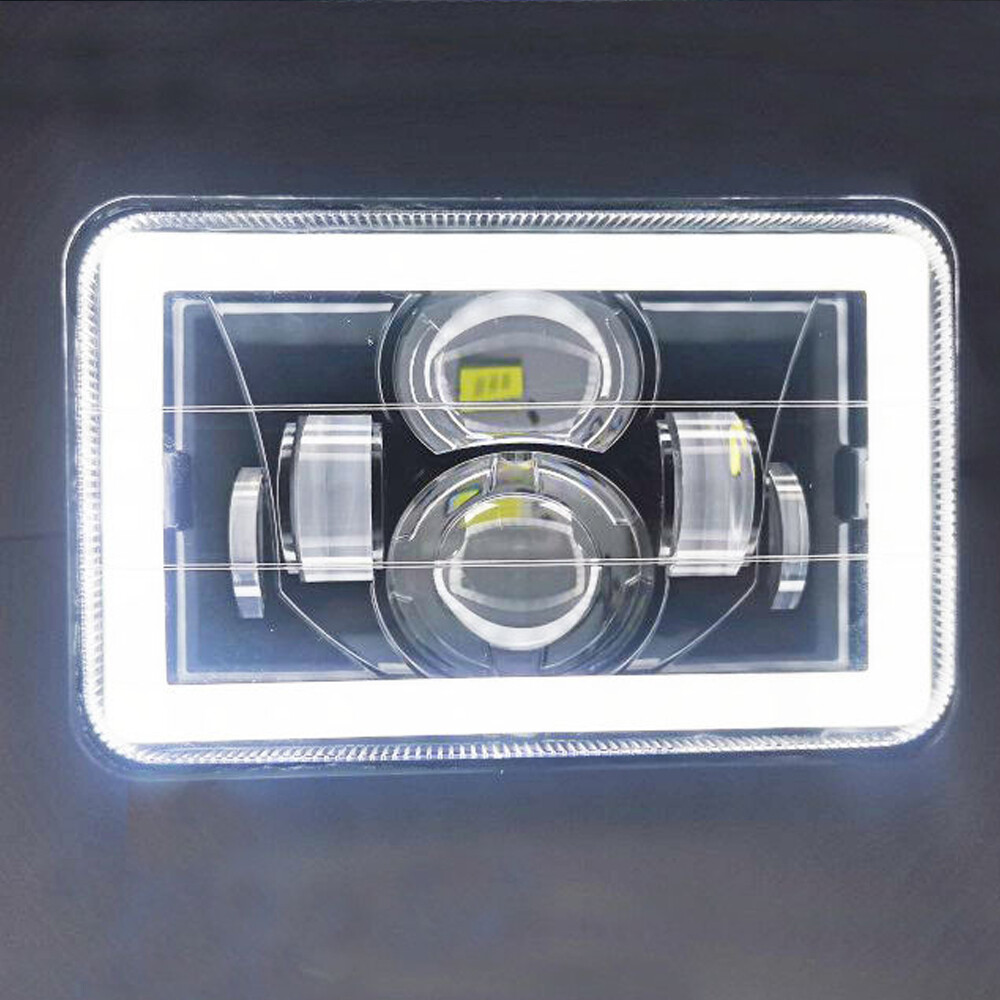 4pcs Fit International Harvester 9300 1988-2000 4x6inch LED Headlights ...