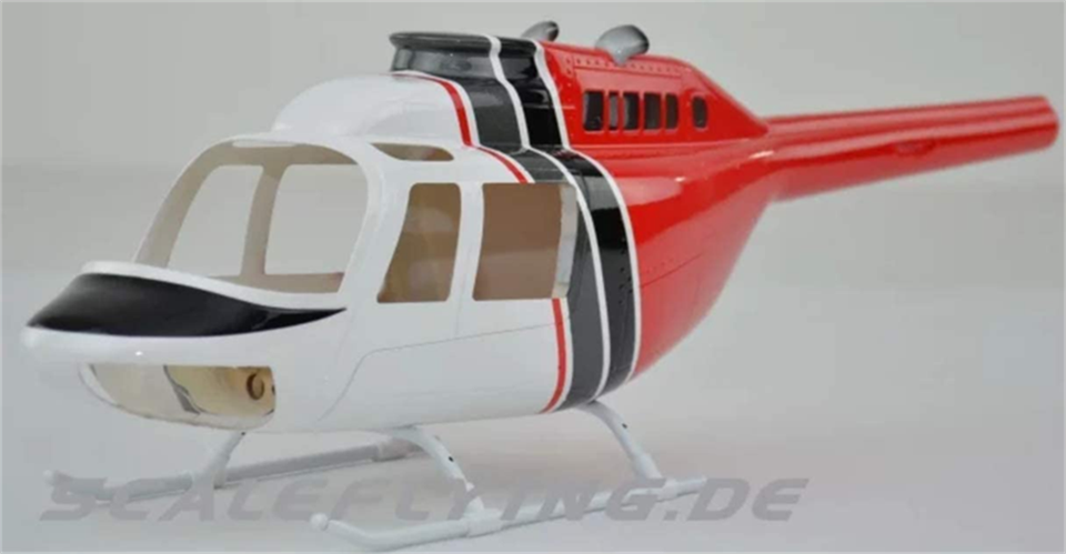 RC Helicopter 450 Size Fuselage 450 Pre-Painted for B206 Align T ...