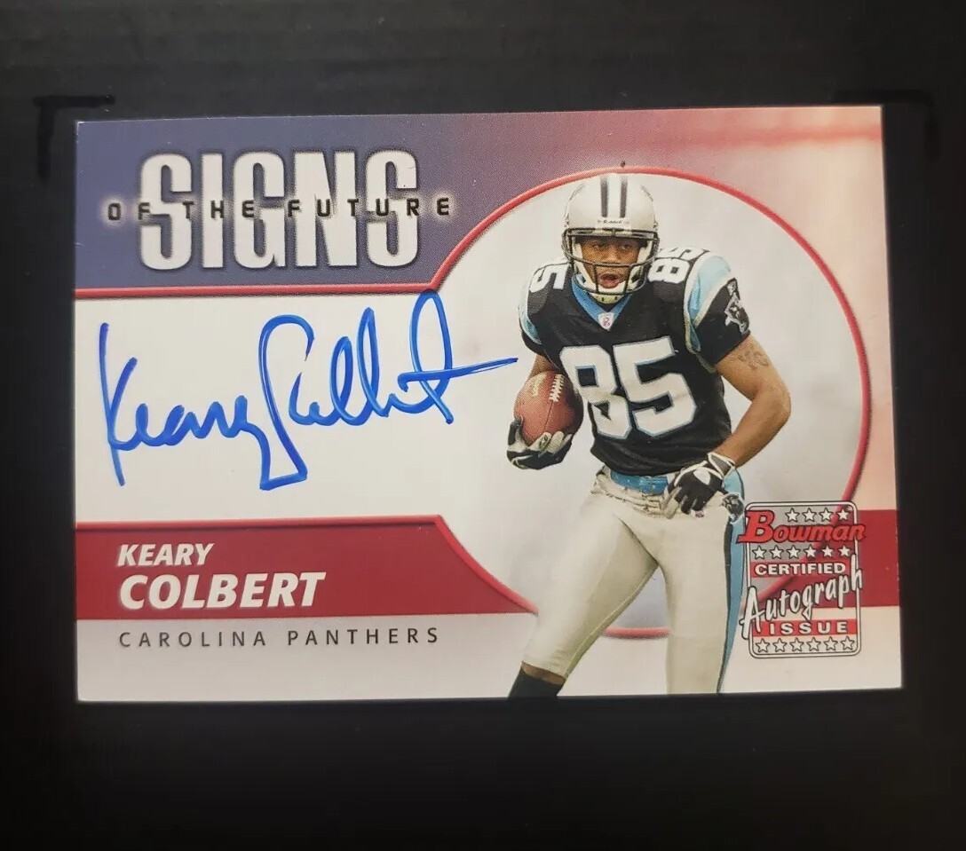 2004 Bowman #SF-KC Keary Colbert Signs of the Future. Autograph issue ...