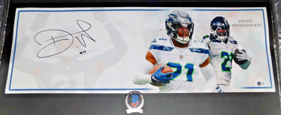 Devon Witherspoon Signed Seahawks 36x12 Panoramic Photo Beckett COA | eBay