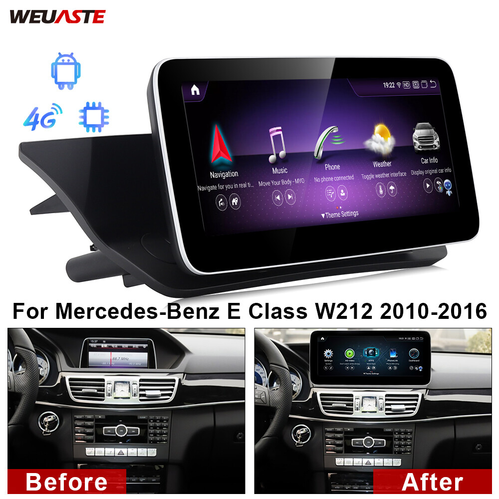 12.3" Android 12 Carplay Car GPS Player For Mercedes Benz E Class W212 ...
