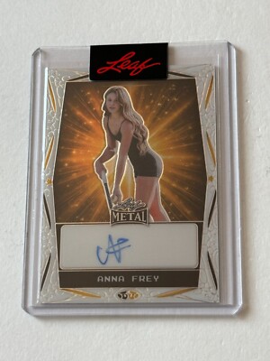 2024 Leaf Metal ANNA FREY Autographed TENNIS Brock Purdy 49er Girl AUTO ...