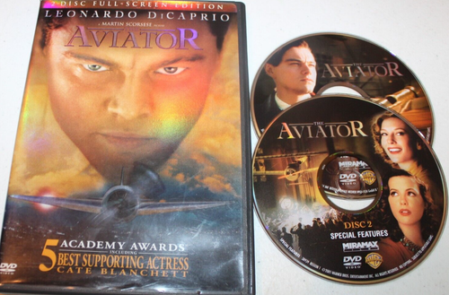 The Aviator (DVD 2005, 2 Discs, Full Screen) Leonardo DiCaprio, Cate ...