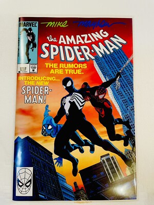 ASM #252 Facsimile COA MIKE MAYHEW SIGNED w/COA Green And Blue Sig ️ | eBay