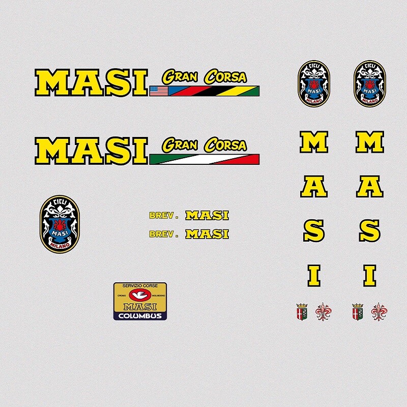 Masi Gran Corsa Bicycle Decals, Stickers. n.830 | eBay