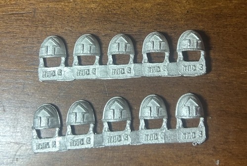 Warhammer 40k Space Marines Tactical Squad Shoulder Pads Metal x10 | eBay