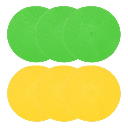 6 Pcs Spot Markers Non-Slip Floor Dots Agility Markers, Yellow/Green ...