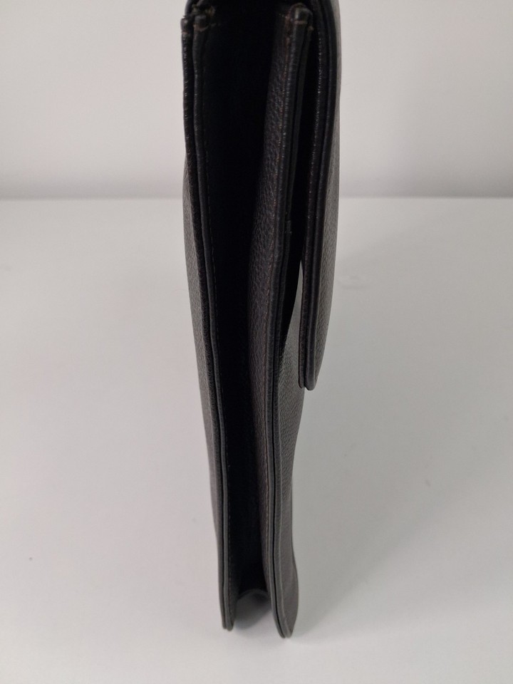 Picard Leather Folder Organiser Document Case Brown Snap Closure | eBay UK