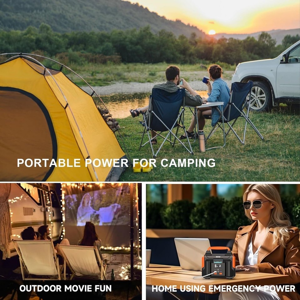 Portable Power Station 300W 257Wh Lithium Battery Small Portable ...