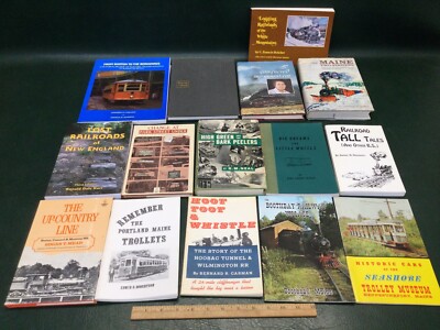 Great Vintage Lot of 15 New England Trains & Railroads Books | eBay