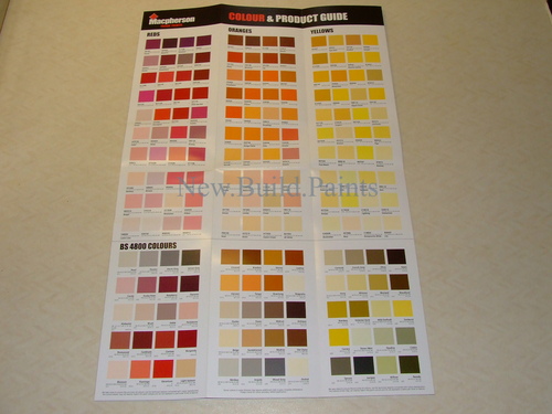 Macpherson Paints Trade Colour Chart Paint Guide - BS4800, RAL | eBay