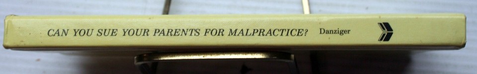 vntg Paula Danziger 1979 hc CAN YOU SUE YOUR PARENTS FOR MALPRACTICE ...