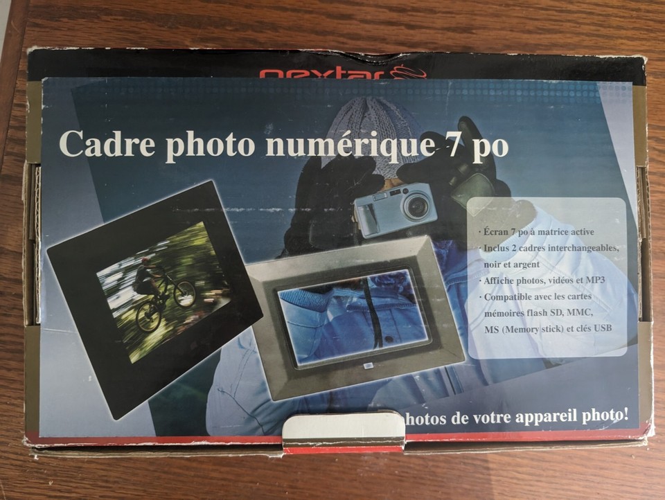 Nextar Digital 7" Photo Frame Digital Picture Black # N7-111 New Open ...