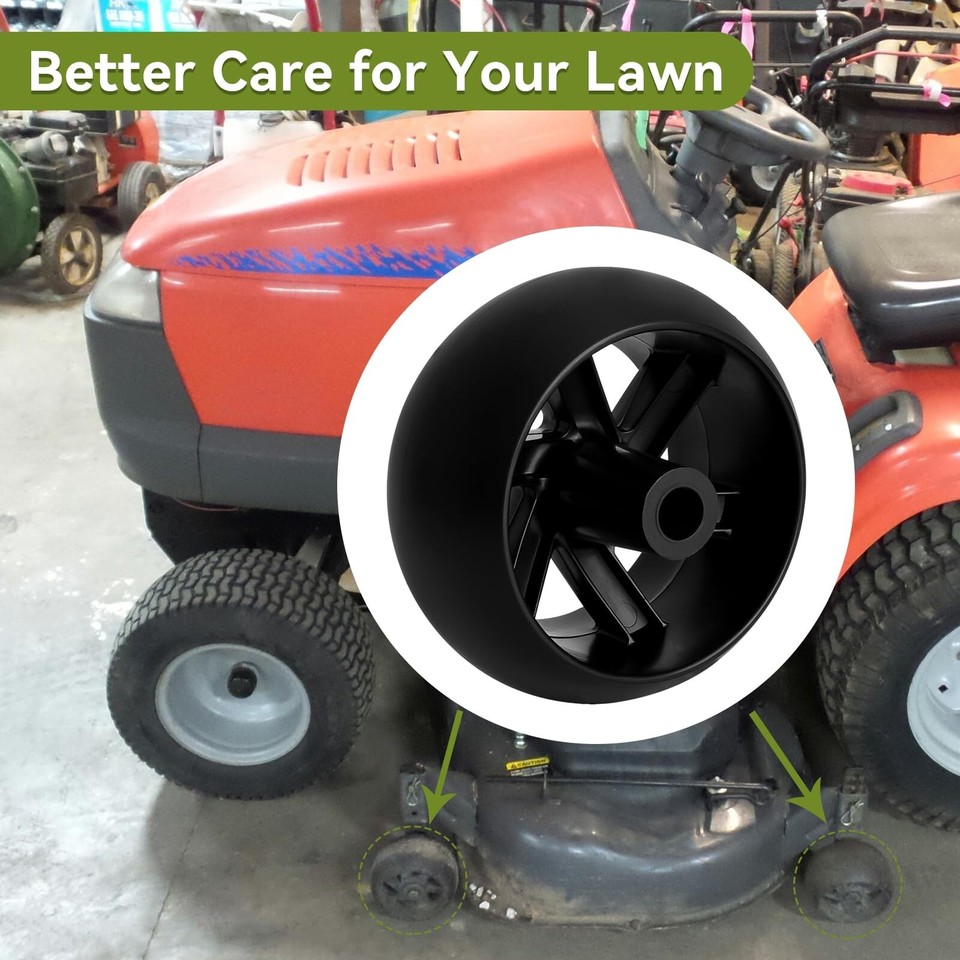 4Pk Deck Wheel & Hardware for Husqvarna Craftsman Poulan 589527301 ...