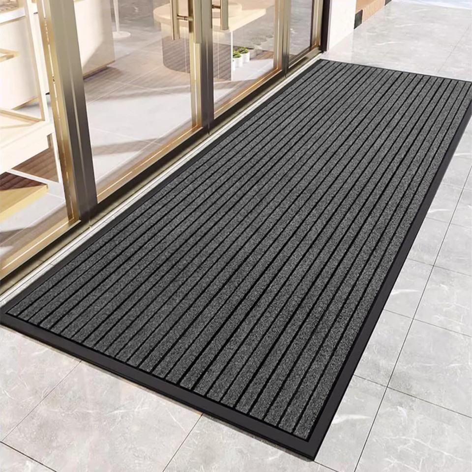 Non Slip Heavy Duty Rubber Barrier Mat Hall Hallway Kitchen Runner Rug ...