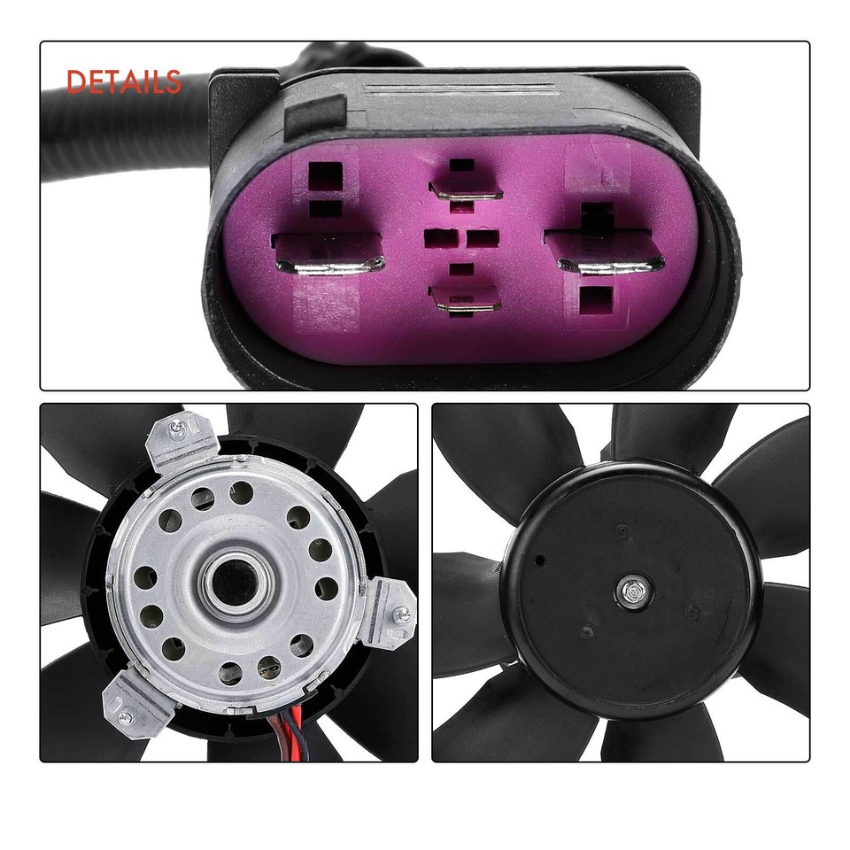 1x Engine Cooling Fan w/o Shroud Assembly for Volkswagen Beetle 1999 ...