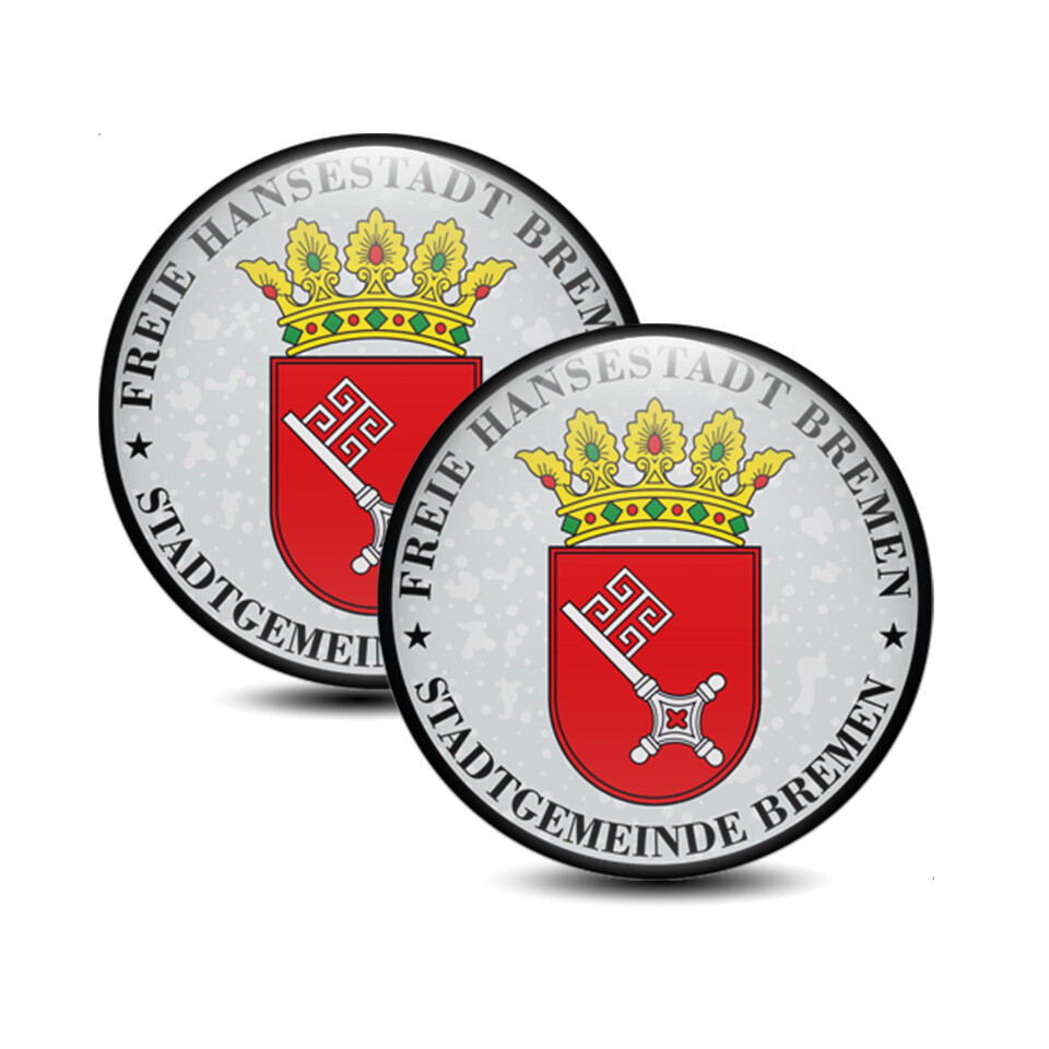 2x 3D Gel Stickers German License Plate Registration Seals Badge All ...