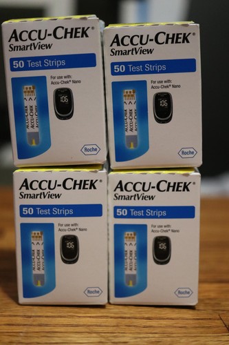 ACCU-CHEK SmartView Test Strips 50 Each (Pack of 4) 05/31/2026 Exp ...