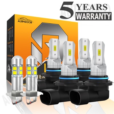 For Acura Legend LS Sedan/Coupe 3.2L 1991-1994 LED Headlight Fog Light ...