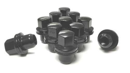 20 Black Range Rover Lug Nuts Fits Factory Wheels Rims 14x1.5 Thread ...