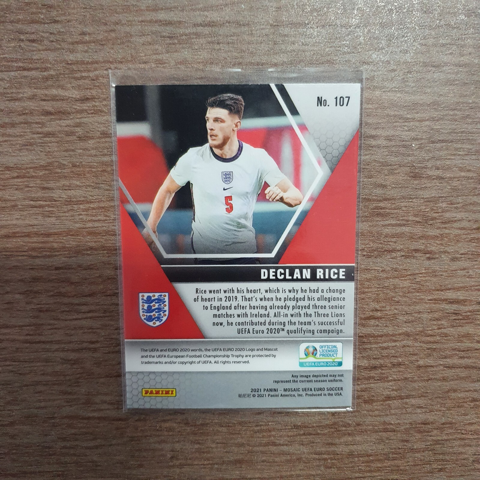 2021 Panini Euro Mosaic - Declan Rice - England | eBay