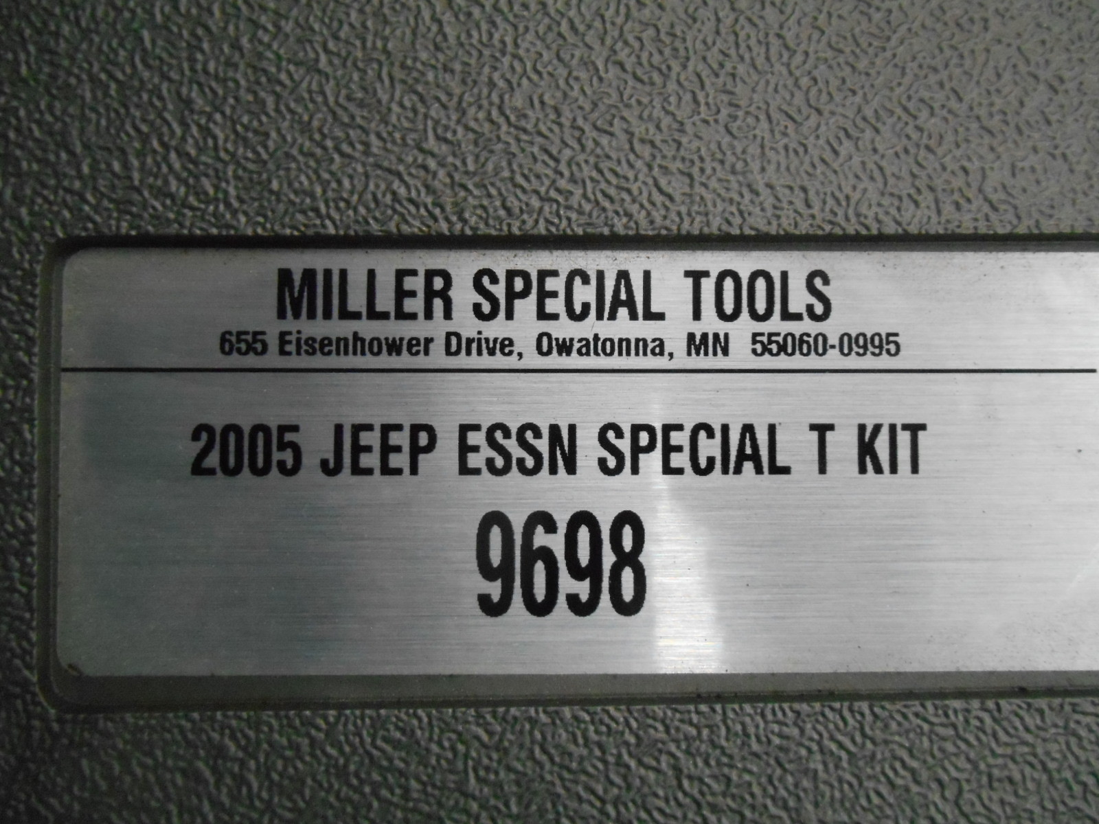 Miller Special Tools Supplemental Diesel Seal Installer Kit Jeep WK ...
