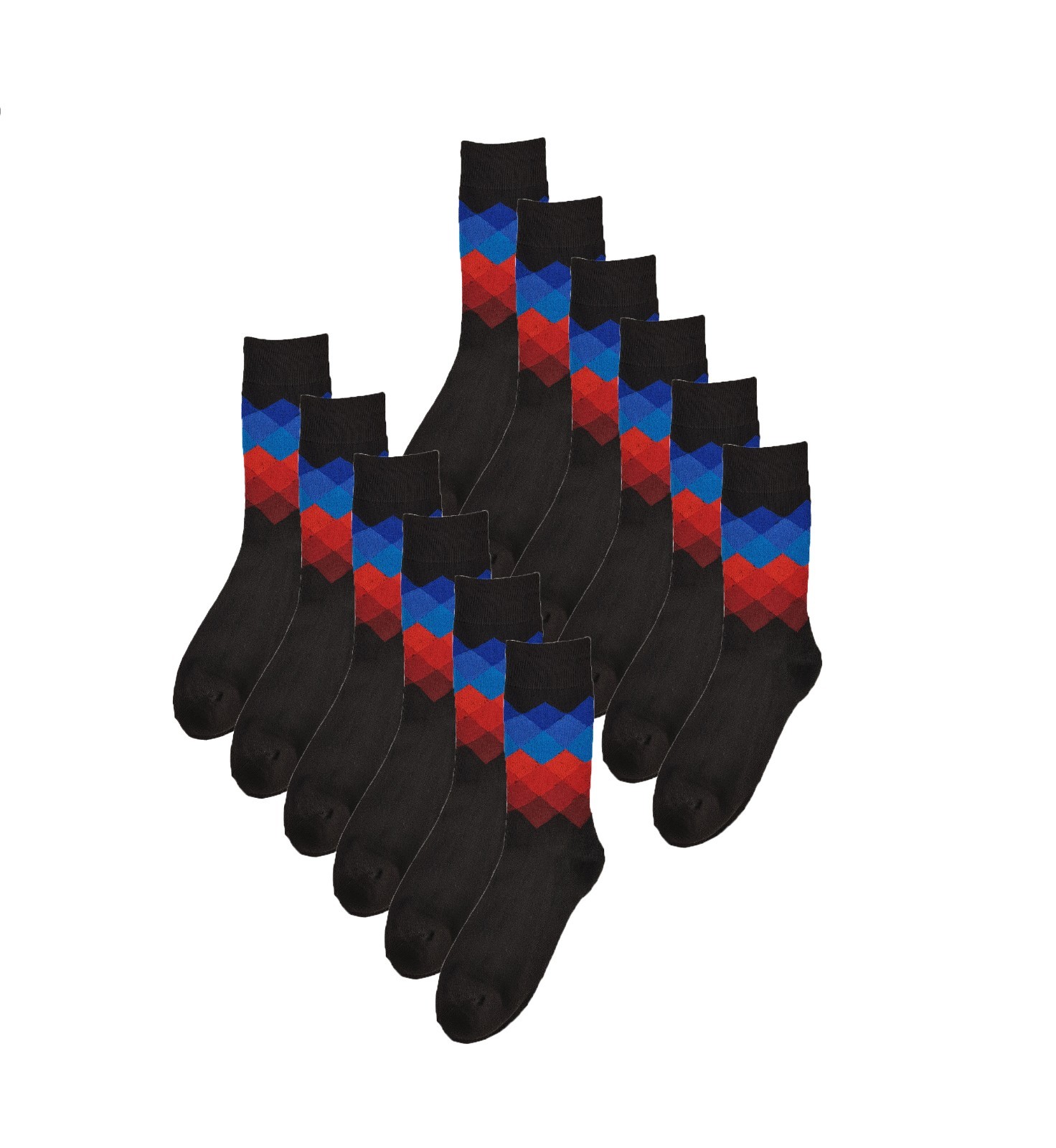 12 Pairs of Mens Designer Socks, Cotton Rich Designs by SockStack, Size 6-11 | eBay UK