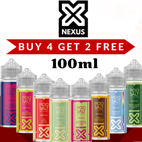 NEXUS E Liquid 100ml POD SALT 0mg Shortfill Premium Vape Juice 70VG 30PG | eBay