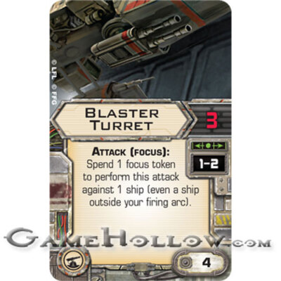 Star Wars Miniatures X-Wing Upgrade Card BLASTER TURRET Turret | eBay