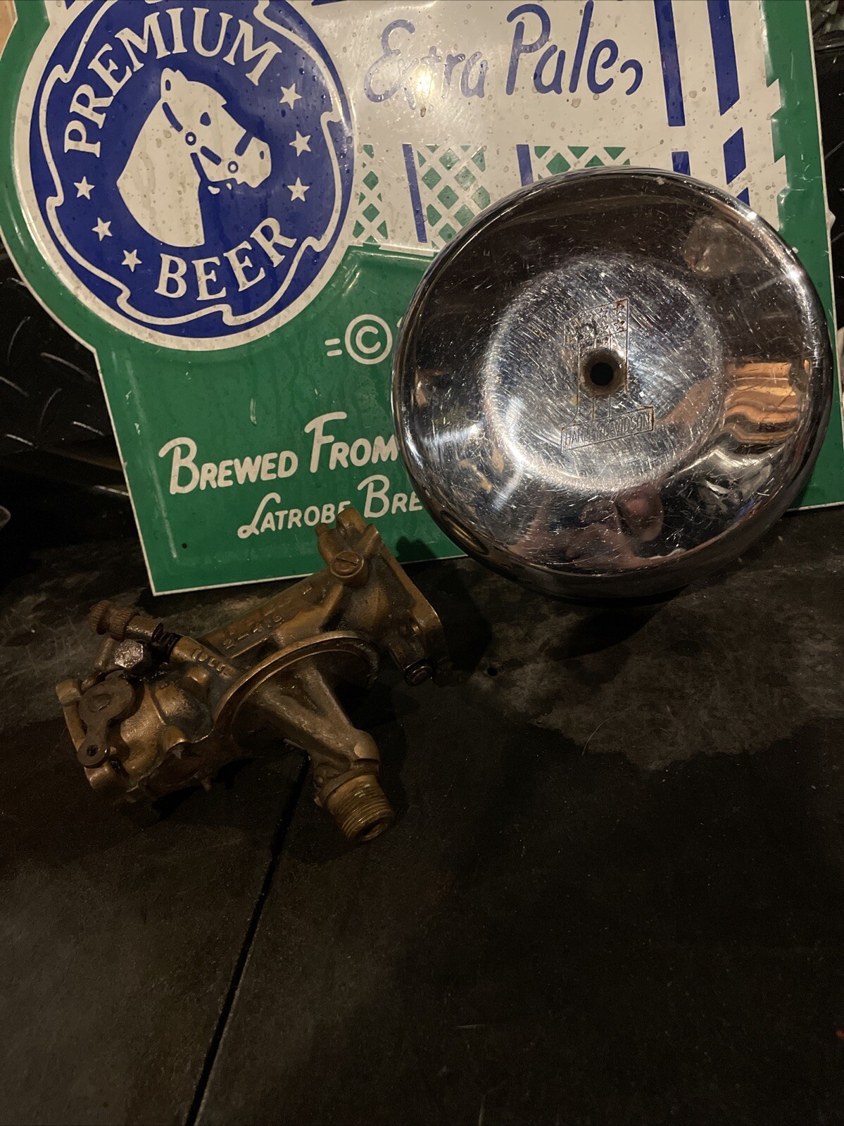 Vintage Harley Flh Panhead Knucklehead Duo Glide Fl Oem Linkert M74B ...