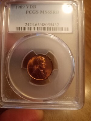 1909 VDB Lincoln Penny 1C Wheat Cent Graded (PCGS MS65RB) | eBay