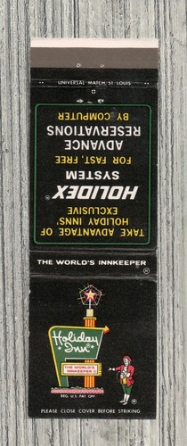 Matchbook Cover-Holiday Inn of Palo Alto California-Holidex System-3114 ...