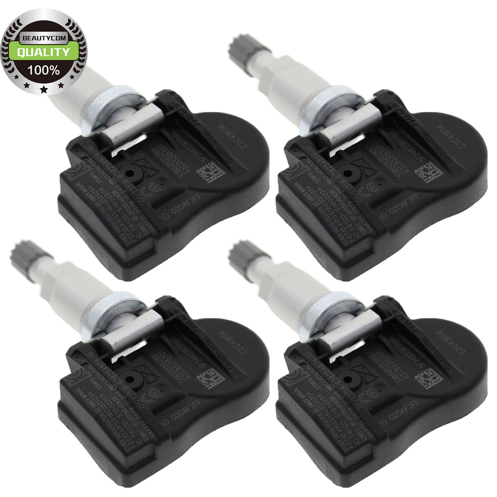 Fits For JAGUAR XF XJ XK X-TYPE C2C41656 4 Tire Pressure Sensors 315Mhz ...