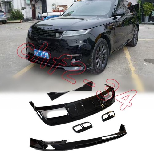 For Land Rover Range Rover Sport 23-25 Gloss Black Front Lip & Rear ...